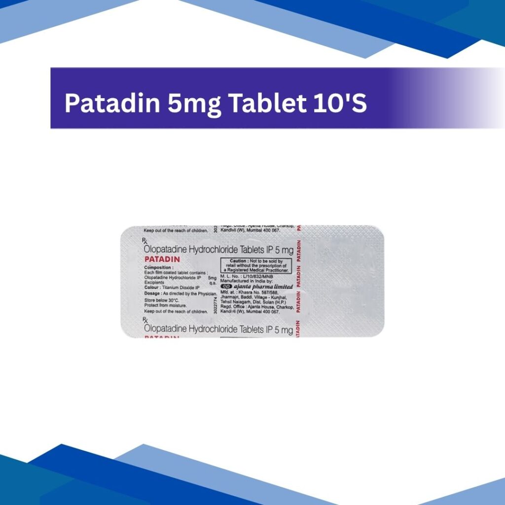 Buy Patadin 5mg Tablet 10's Online | Use of, Price, Benefits