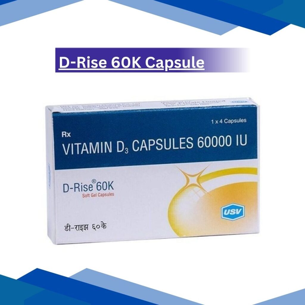 Buy D-Rise 60K Capsule Online | Uses, Price, Benefits & Side effects ...
