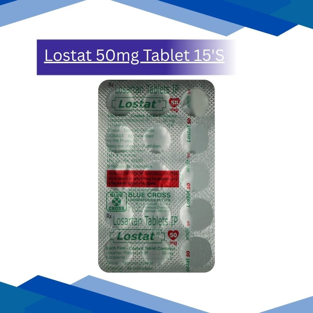 Buy Lostat 50 mg Tablet 15's Online | Uses, Price, Benefits & Side ...