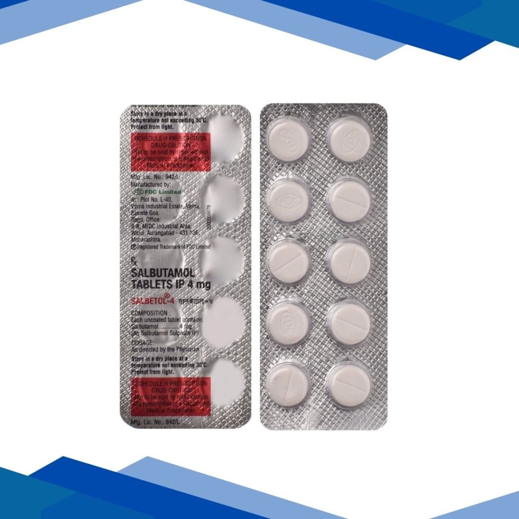 Buy Salbetol 4mg Tablet 10'S Online | Uses, Price, Benefits & Side ...