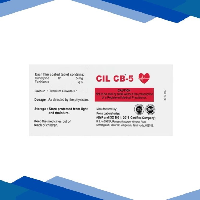 Buy CIL CB 5 Tablet 15's Online | Uses, Price, Benefits & Side effects ...
