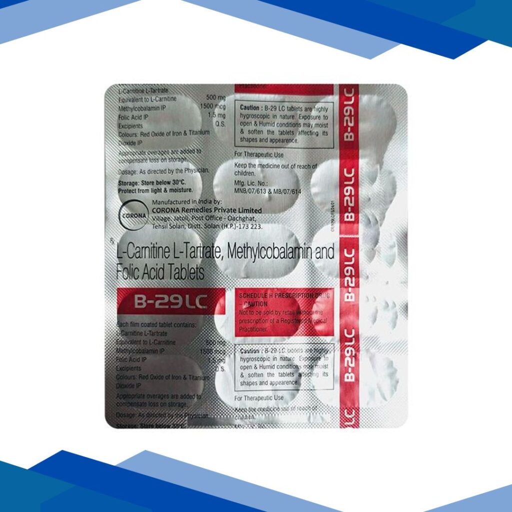Buy B 29 LC Tablet 15's Online | Use of, Price, Benefits